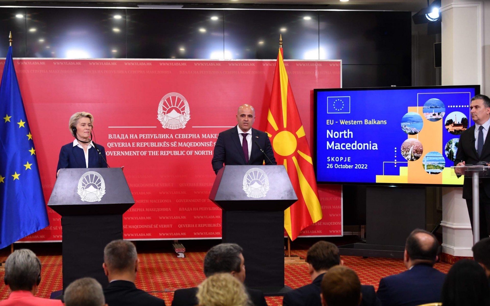 ФАКТОР НА ДЕНОТ Фон дер Лајен вети грантови за Македонија се работи